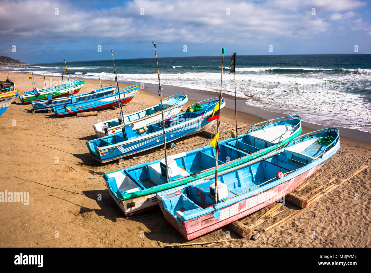 Fishing boats on the beach Stock Photo - Alamy