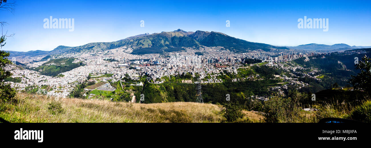 Panorama of Quito capital of Ecuador Stock Photo - Alamy