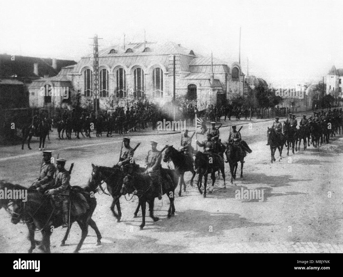 Japanese Take Tsingtao as Germans Surrender Stock Photo - Alamy
