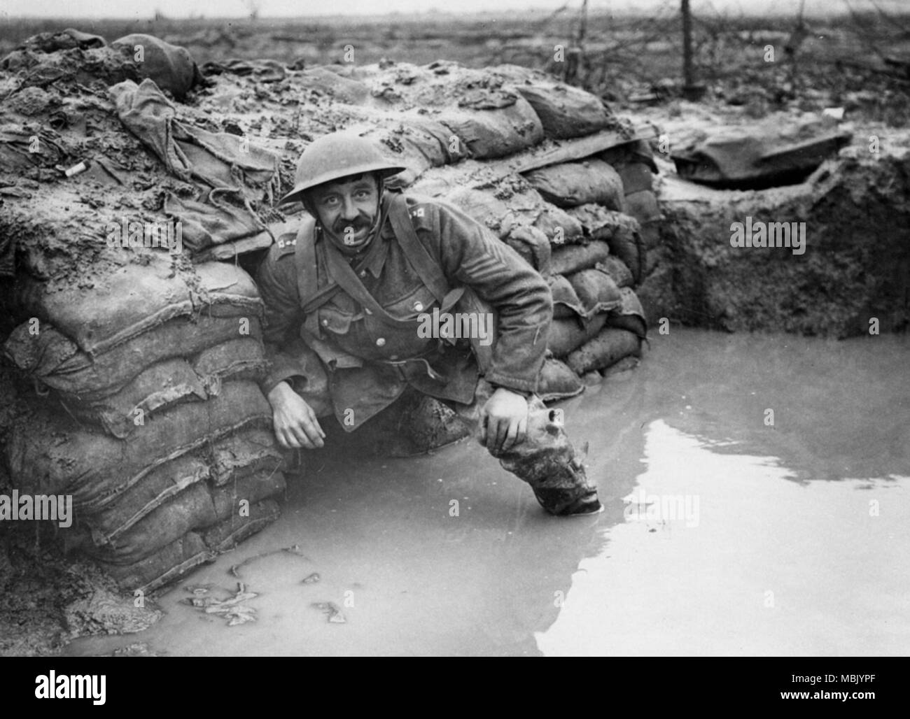 Muddling through the Front Lines Stock Photo - Alamy