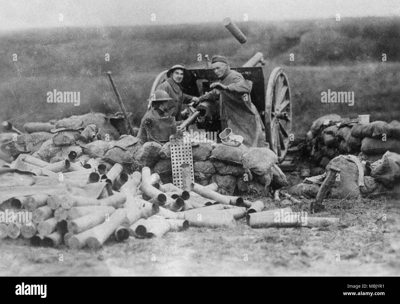Wwi artillery american Black and White Stock Photos & Images - Alamy