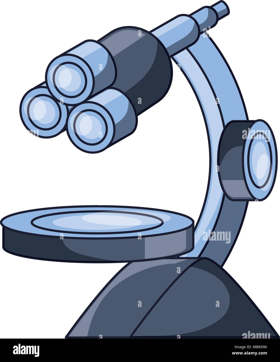 microscope tool icon over white background, colorful design. vector ...