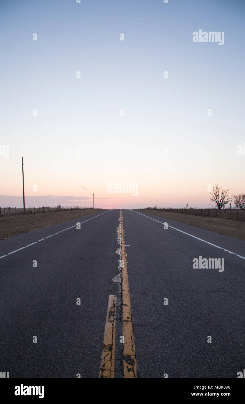 The Wide Open Road - A highway in the country Stock Photo - Alamy