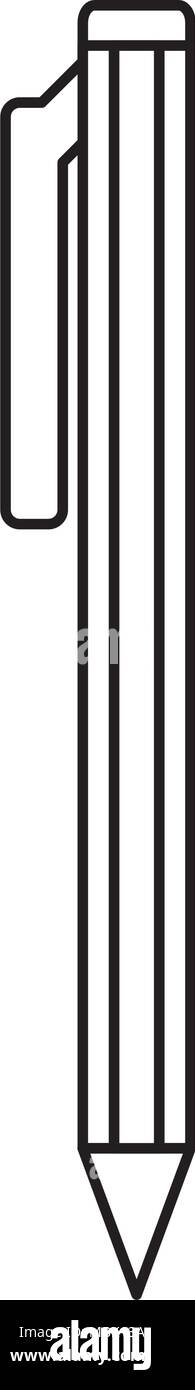 pen icon over white background, vector illustration Stock Vector Image ...