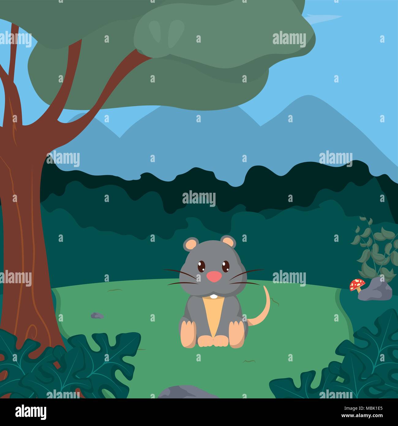 Mouse cute animals cartoons Stock Vector Image & Art - Alamy