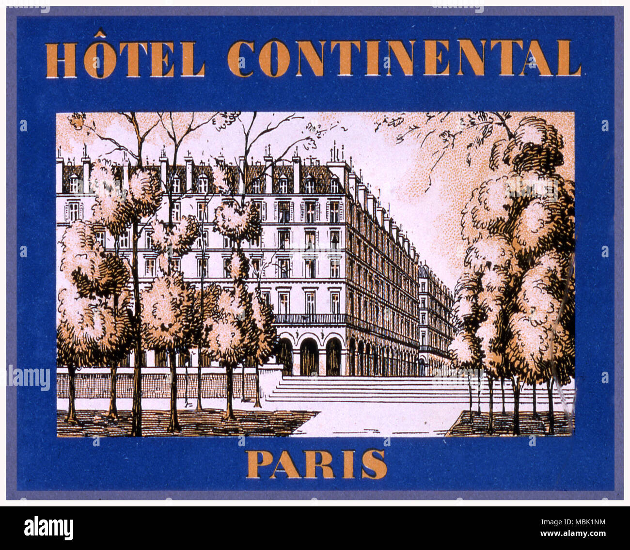 Hotel continental paris hi-res stock photography and images - Alamy
