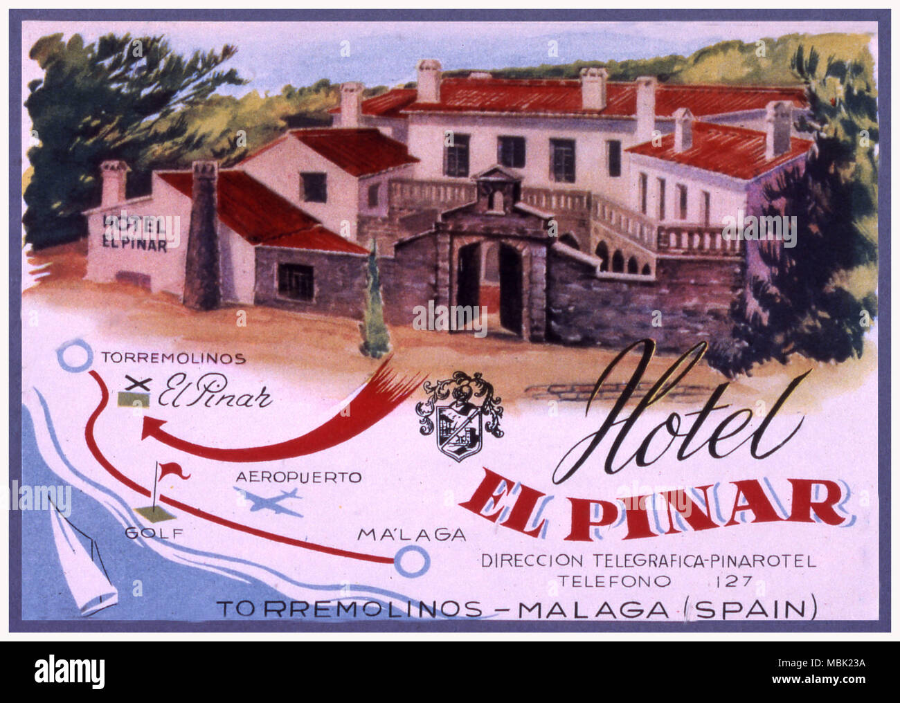 Hotel El Pinar Stock Photo - Alamy