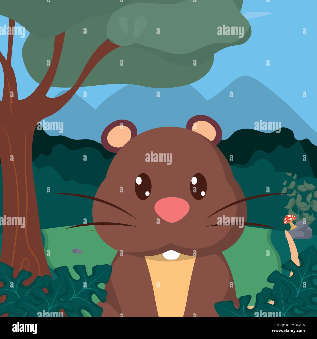 Beaver cute animals cartoons Stock Vector Image & Art - Alamy