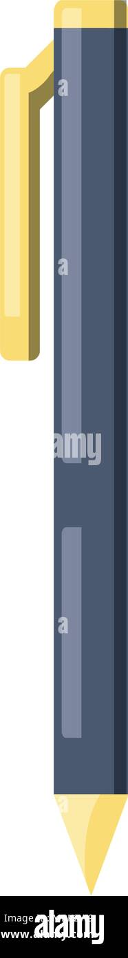 pen icon over white background, colorful design. vector illustration ...