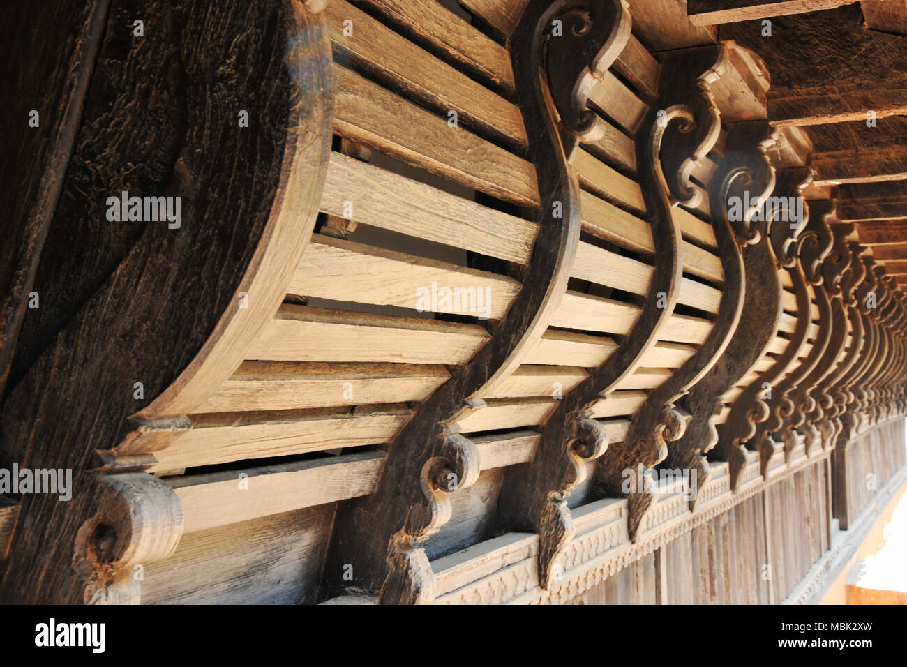 wooden slat window Stock Photo - Alamy