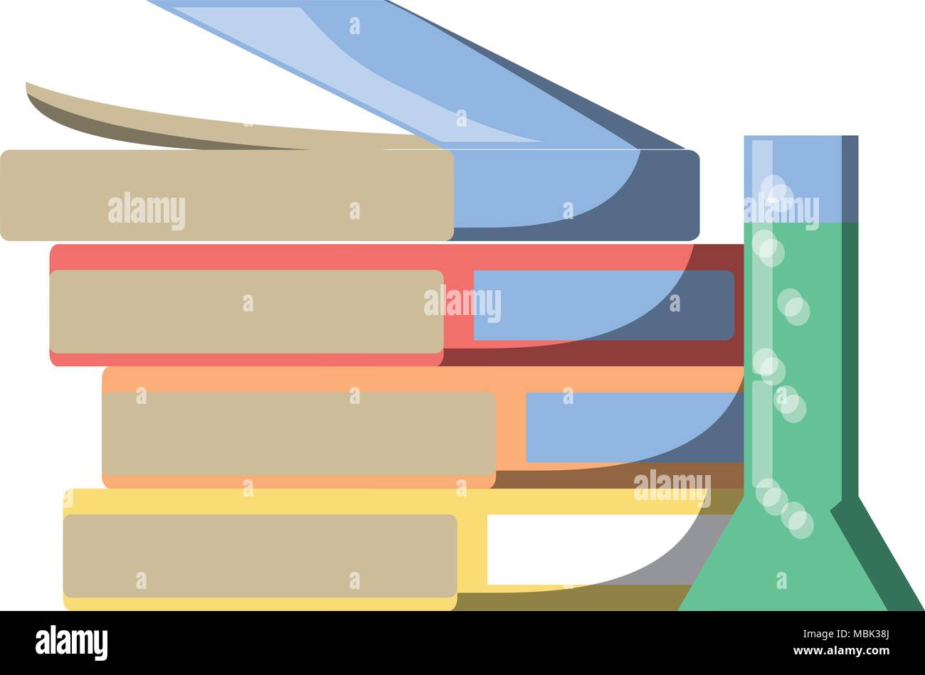 stack of books icon over white background, colorful design. vector ...