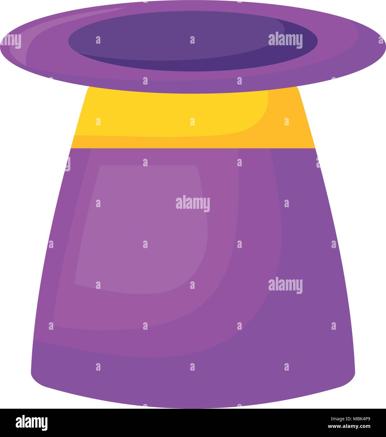 magic hat icon over white background, colorful design. vector ...