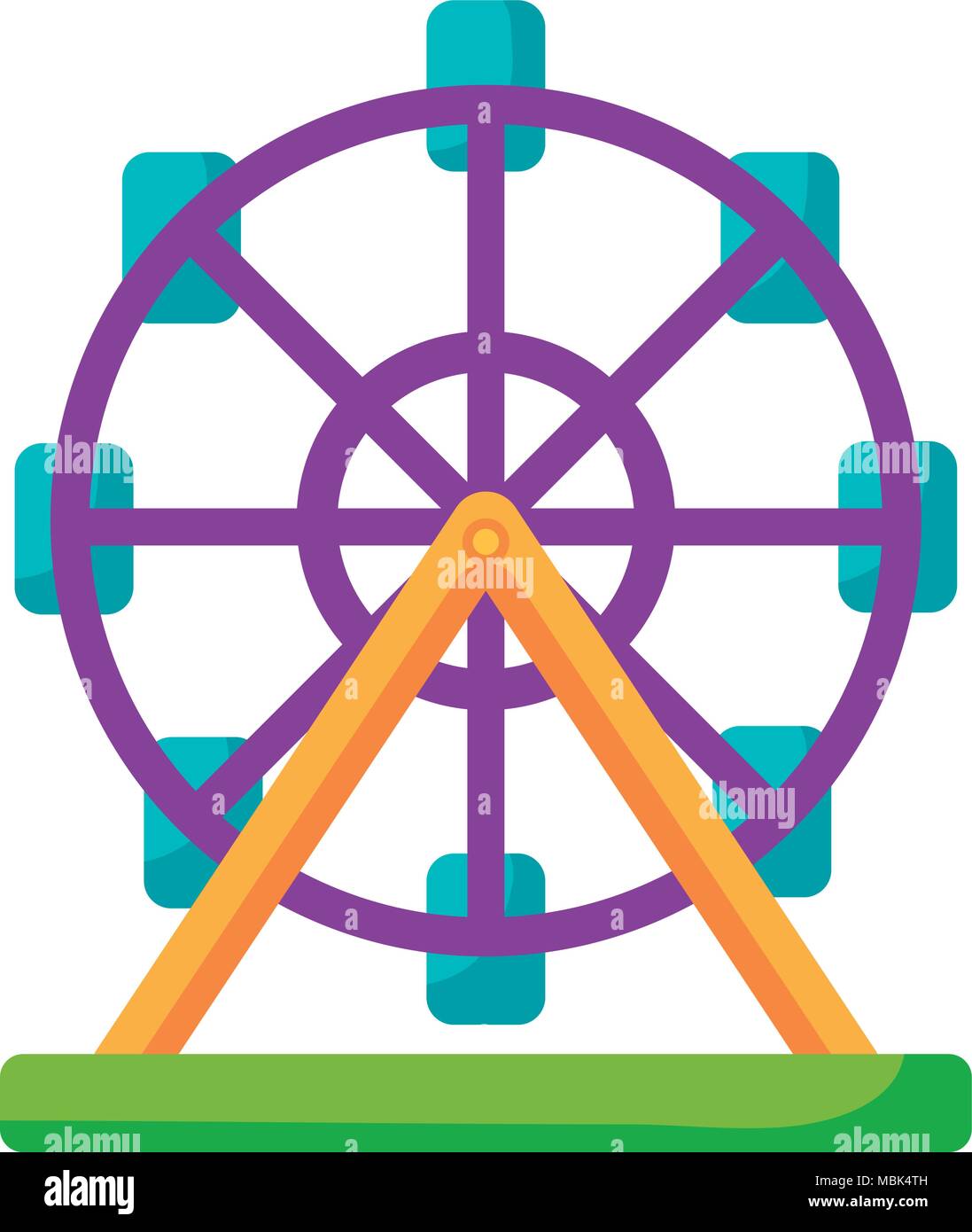 fortune wheel icon over white background, colorful design. vector ...