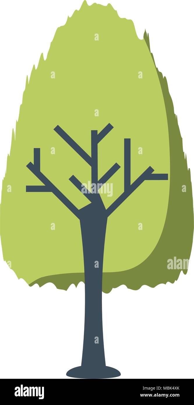 tree plant icon over white background, colorful design. vector ...