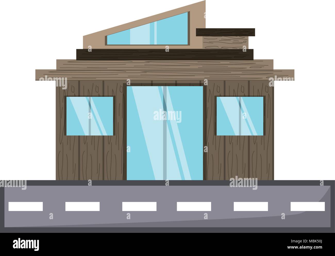 modern house icon over white background, colorful design. vector ...