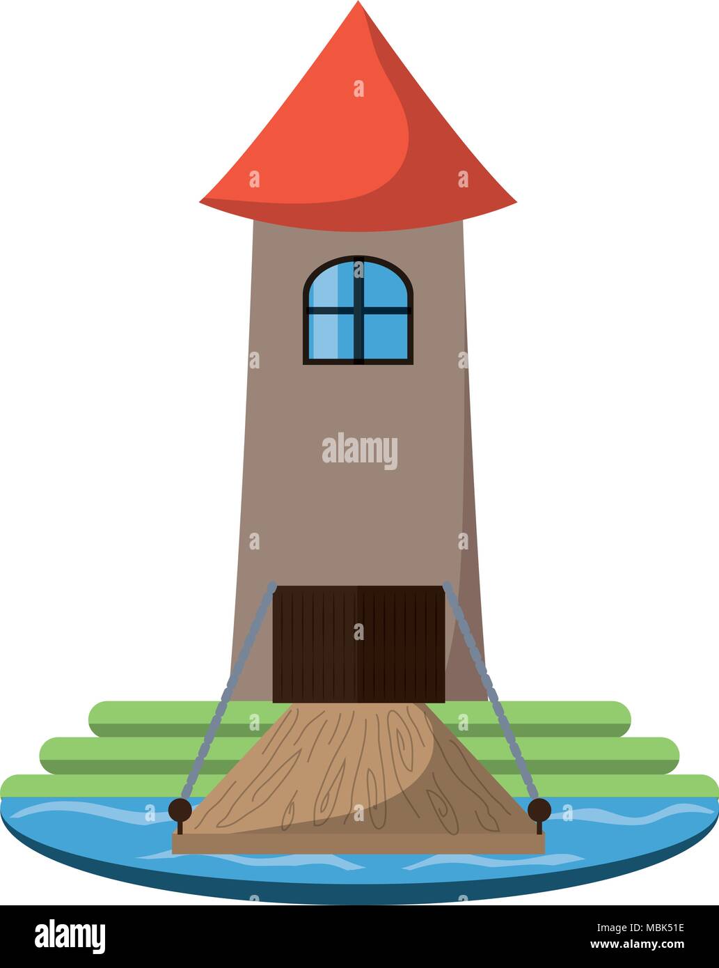 Medieval Drawbridge Cartoon