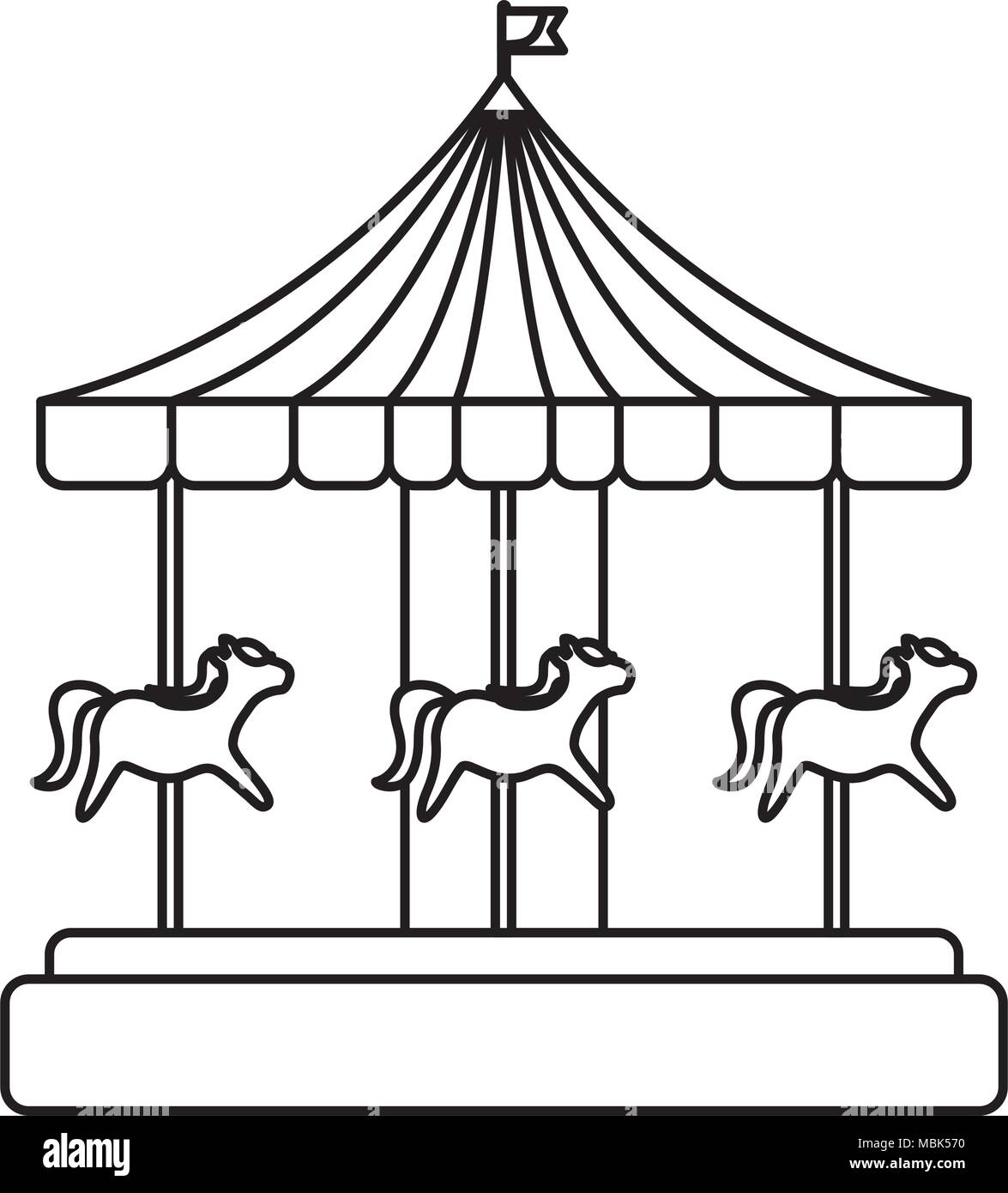 Easy Carousel Drawing
