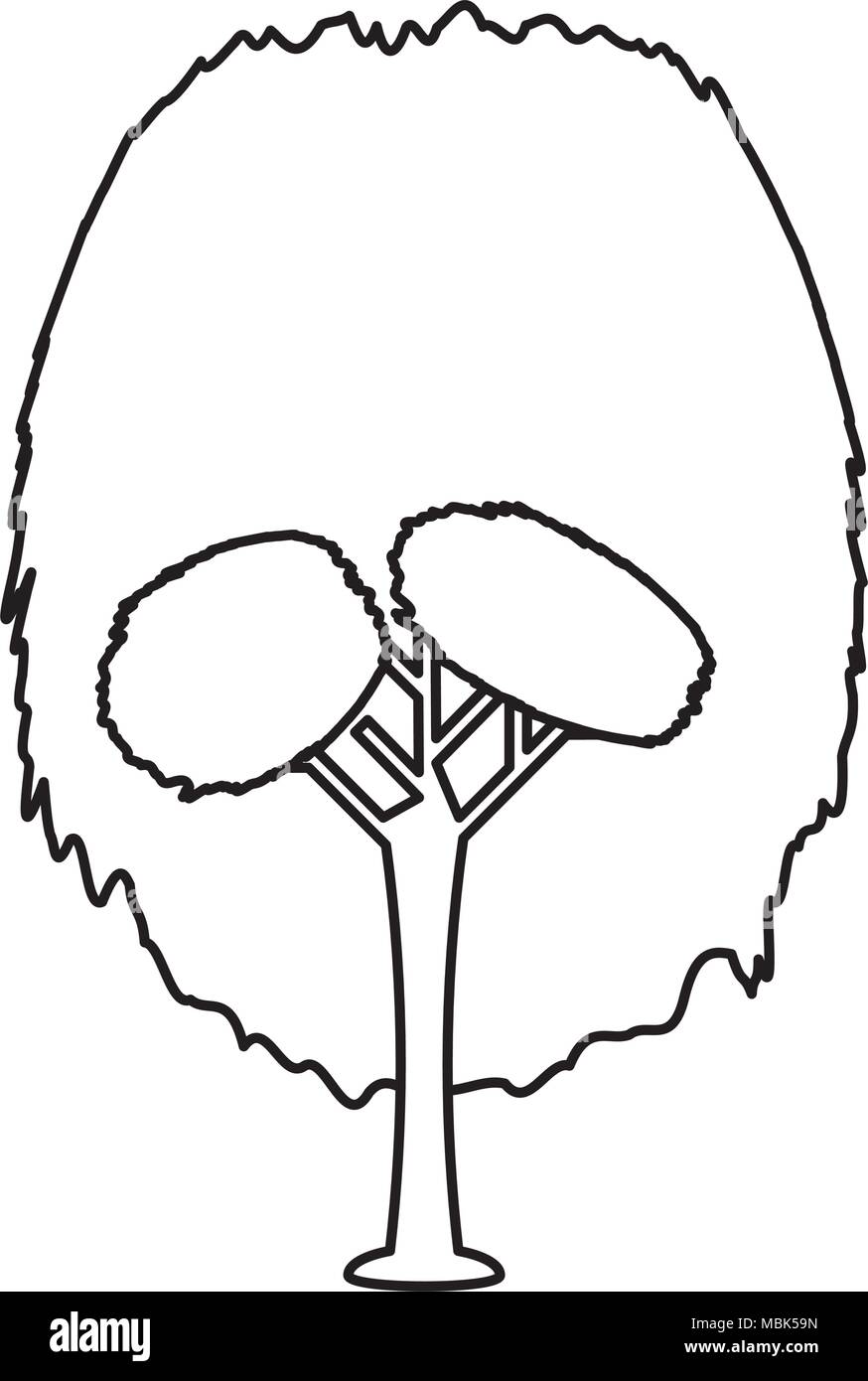 big tree icon over white background, vector illustration Stock Vector ...