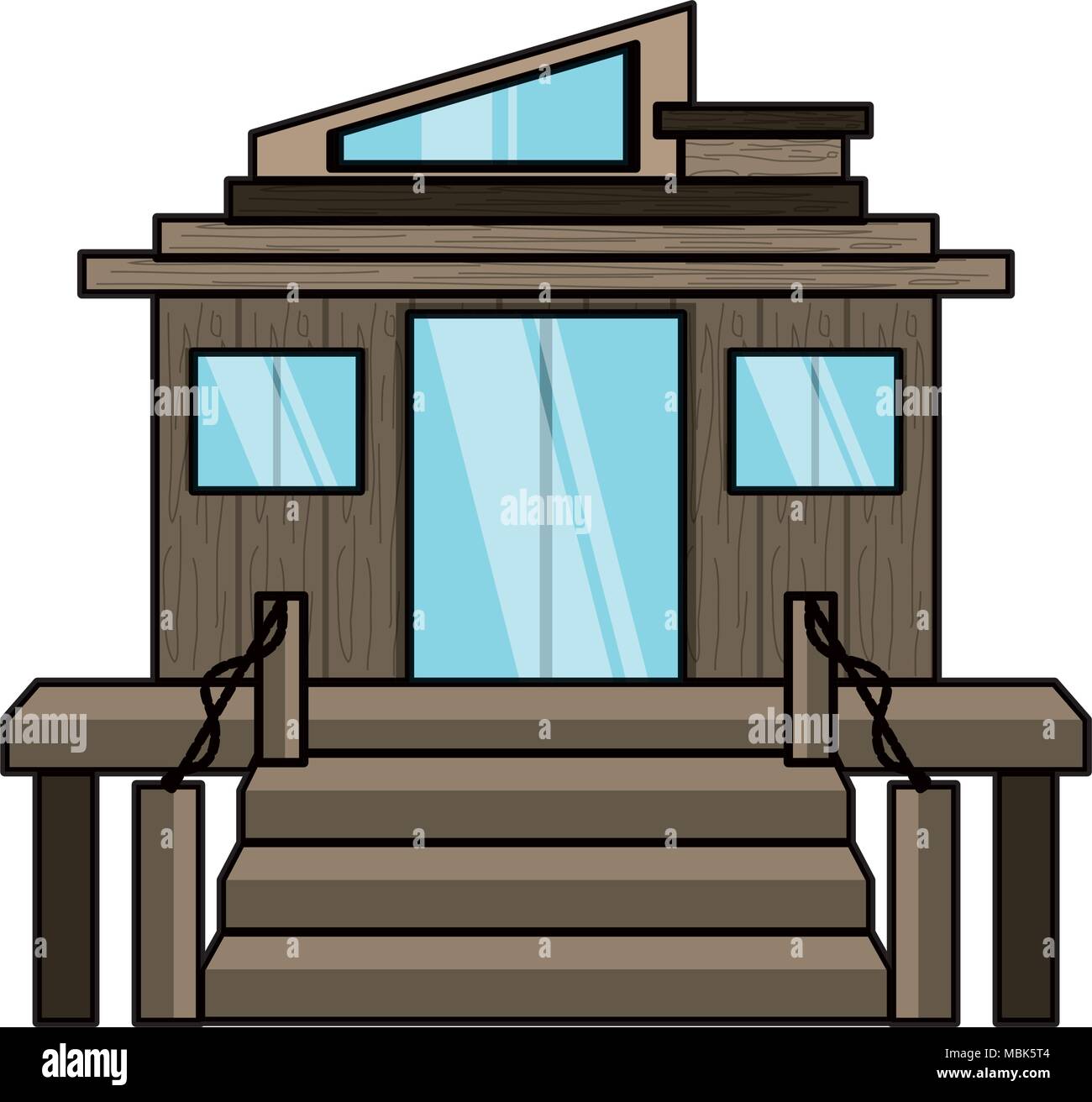 modern house icon over white background, colorful design. vector ...