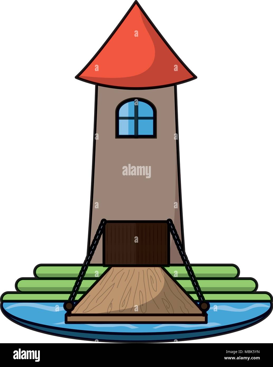 Drawbridge castle illustration hi-res stock photography and images - Alamy