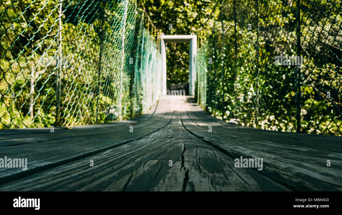 Bridge. Path to exit Stock Photo - Alamy