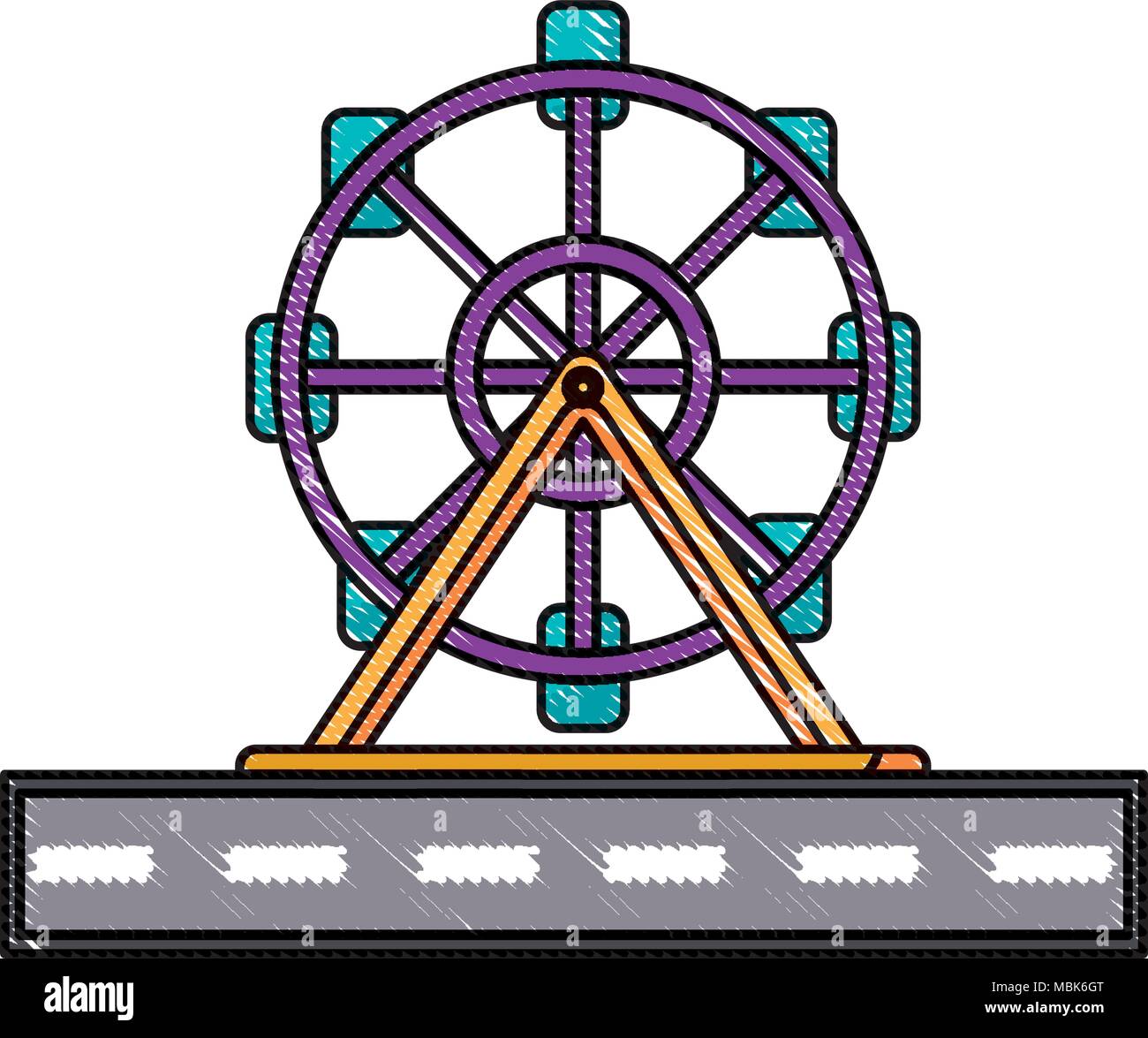 fortune wheel icon over white background, colorful design. vector ...