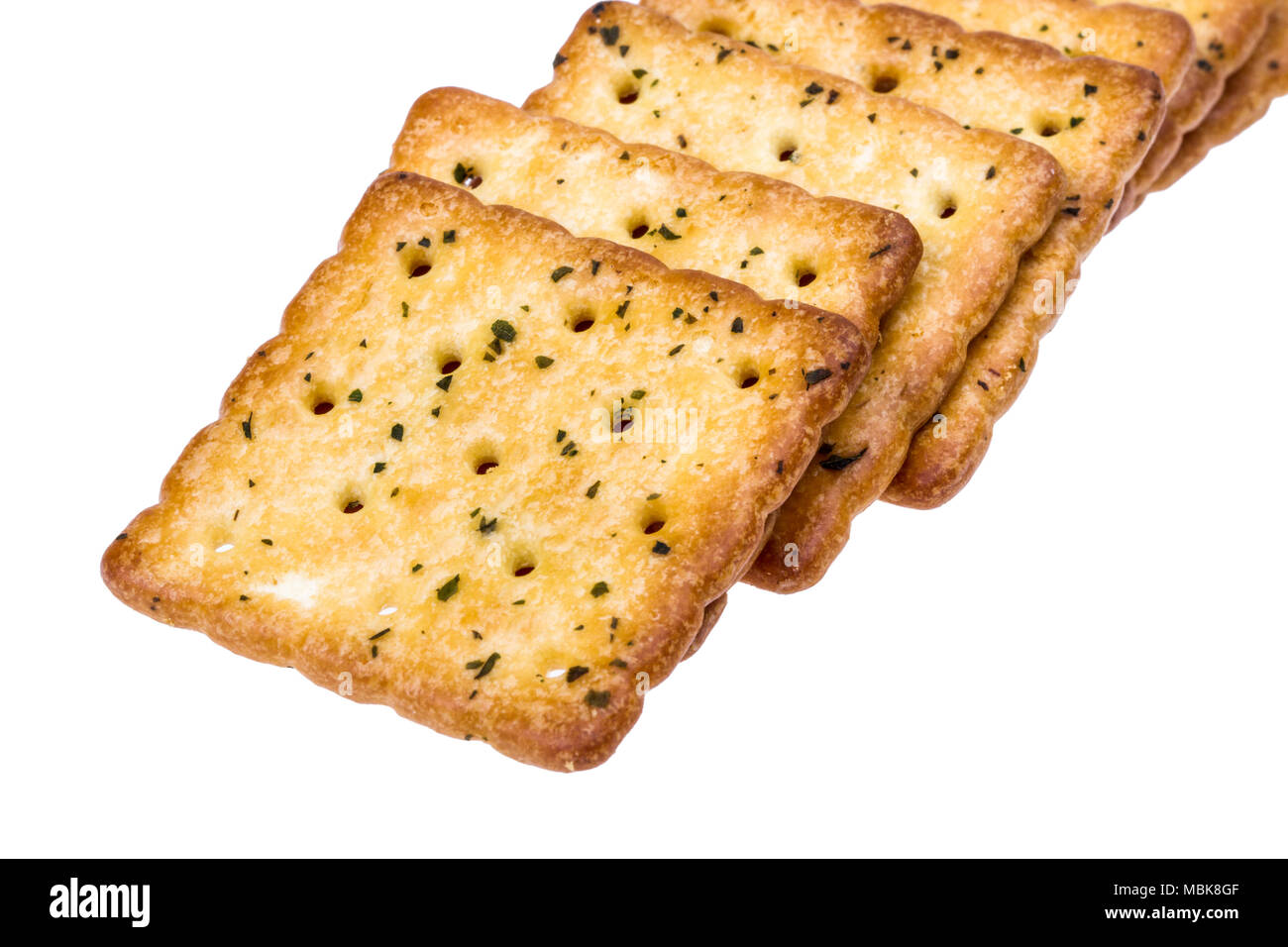 Vegetable crackers isolated on white background Stock Photo - Alamy