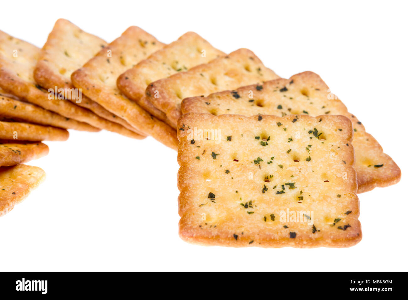 Vegetable crackers isolated on white background Stock Photo - Alamy