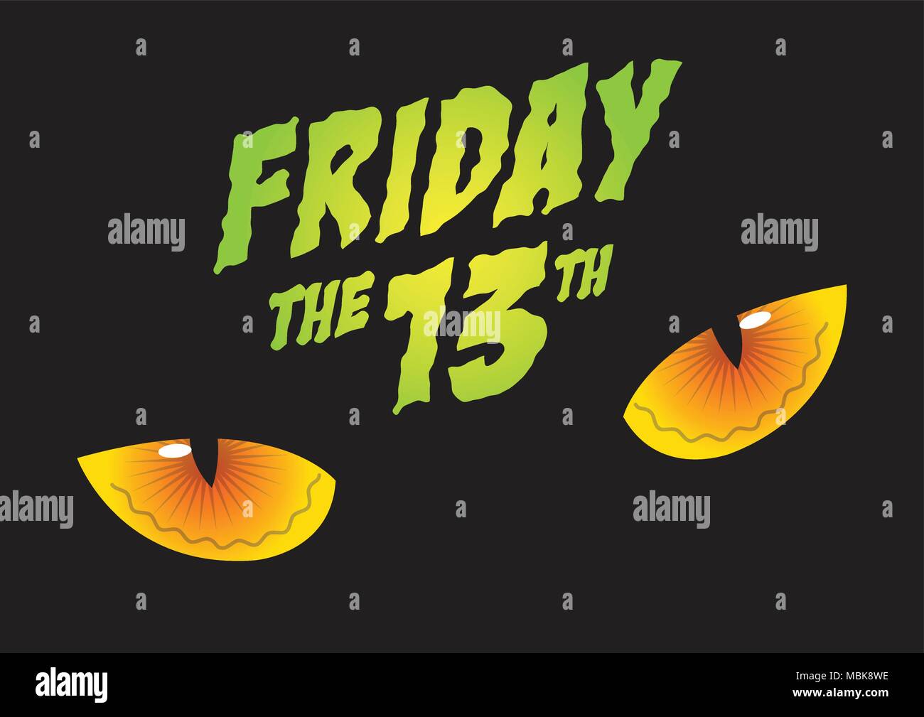 Friday 13 vector vectors hi-res stock photography and images - Alamy