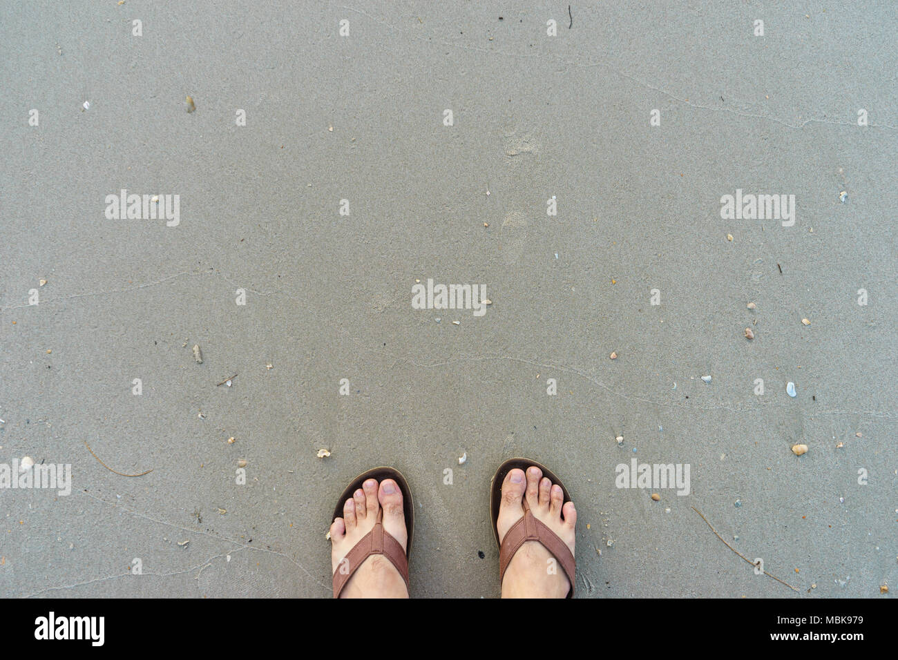Feet flip flop hi-res stock photography and images - Alamy