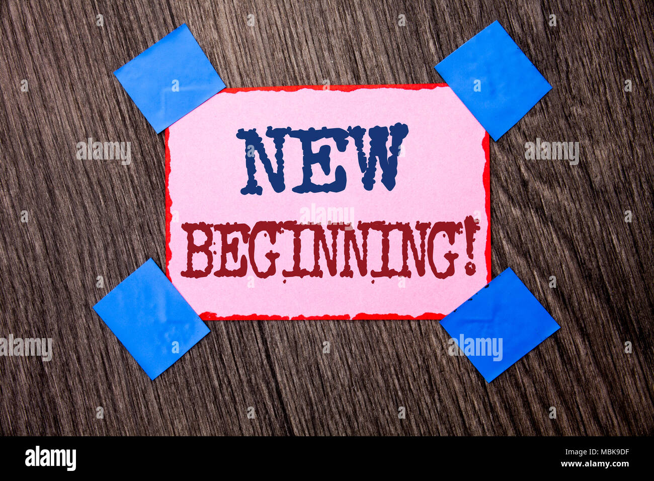 Text sign showing New Beginning Motivational Call. Conceptual photo ...