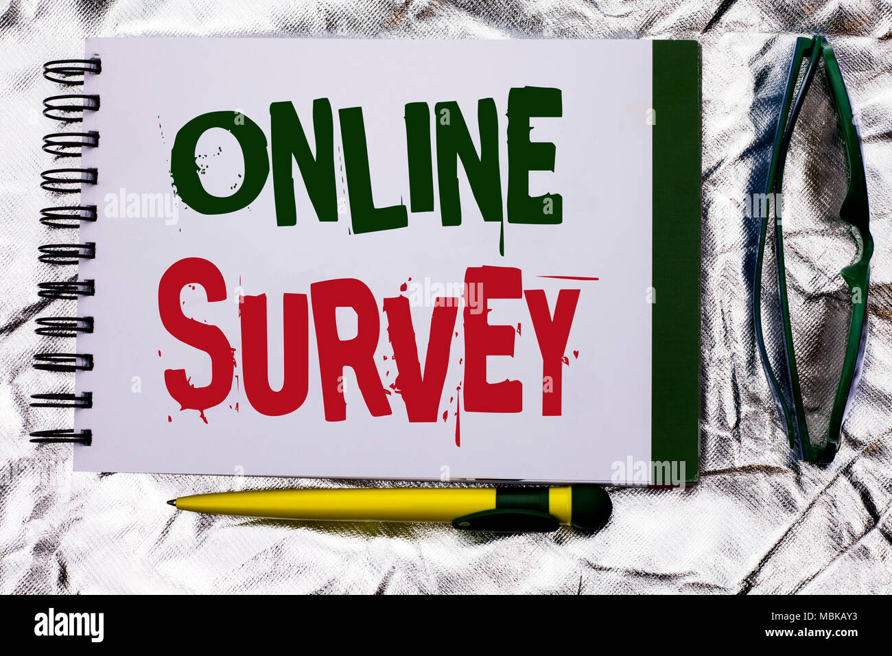 Text sign showing Online Survey. Conceptual photo Digital Media Poll ...