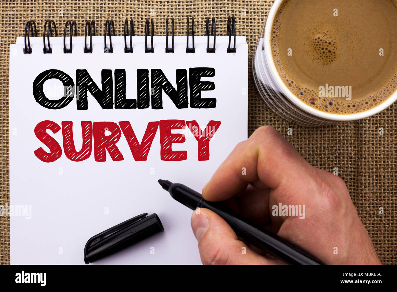 Text sign showing Online Survey. Conceptual photo Digital Media Poll ...