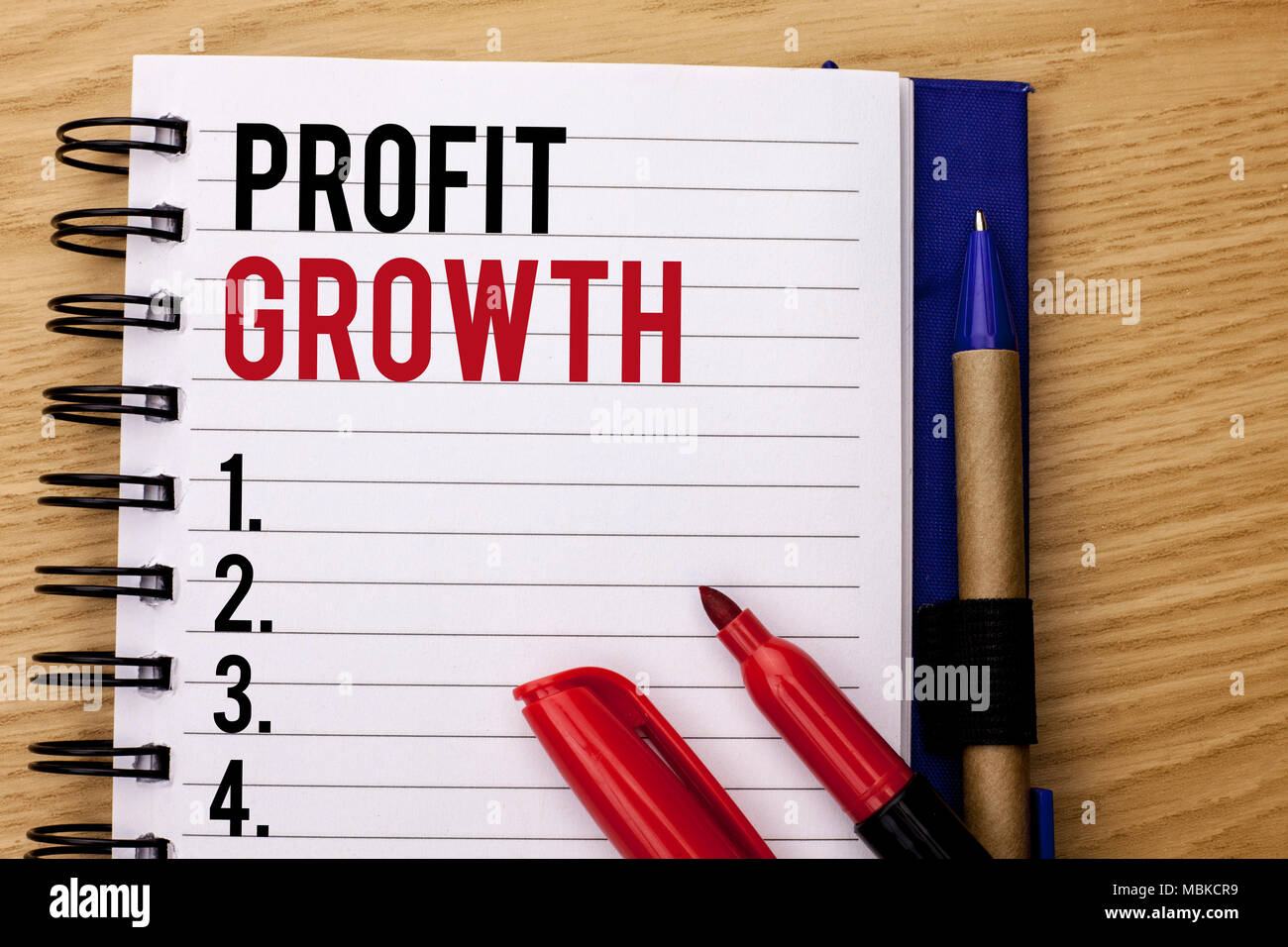 Handwriting text writing Profit Growth. Concept meaning Financial ...