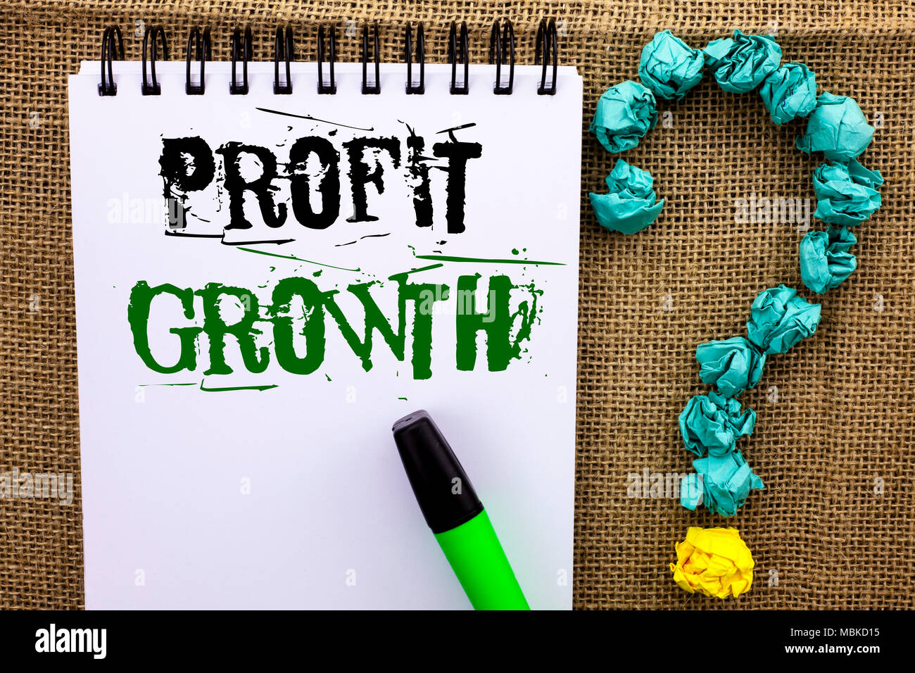 Writing note showing Profit Growth. Business photo showcasing Financial ...