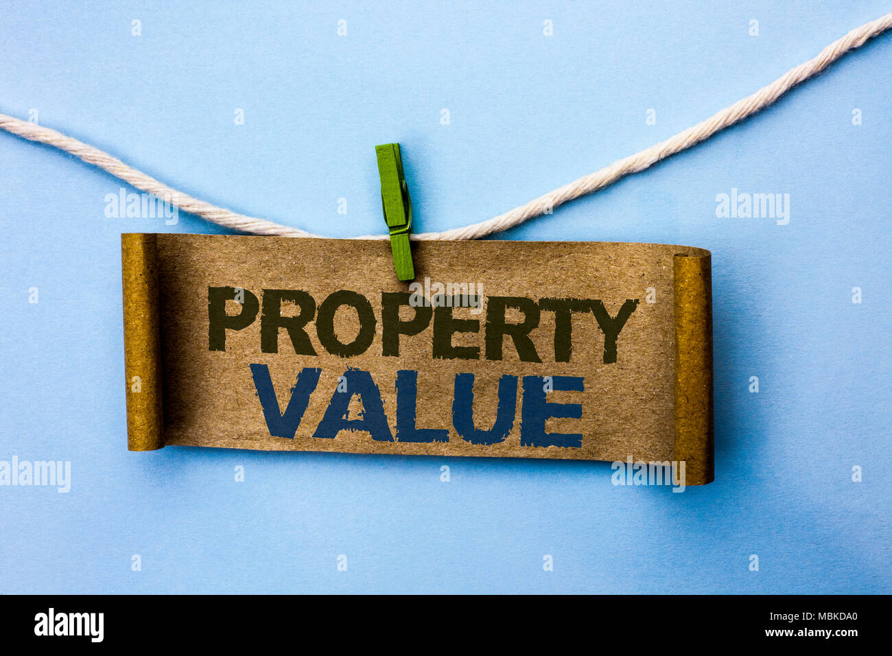 Handwriting text Property Value. Concept meaning Estimate of Worth Real ...