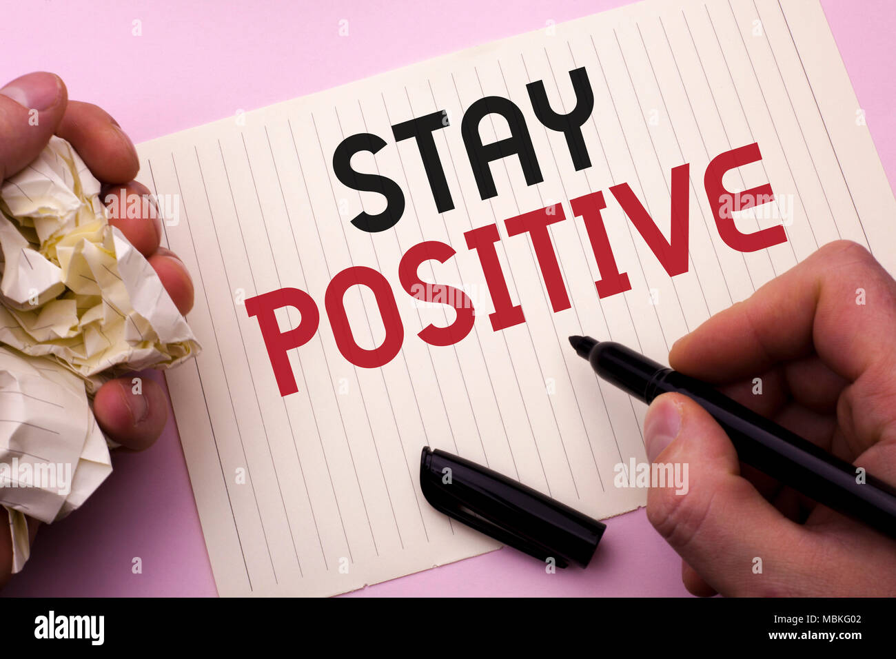 Word writing text Stay Positive. Business concept for Be Optimistic ...