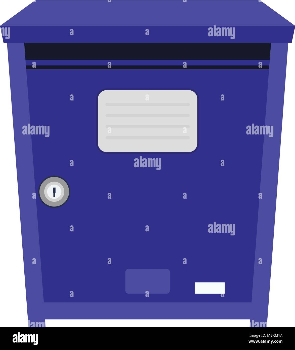 Blue Post Box or Mailbox Icon Stock Vector Image & Art - Alamy