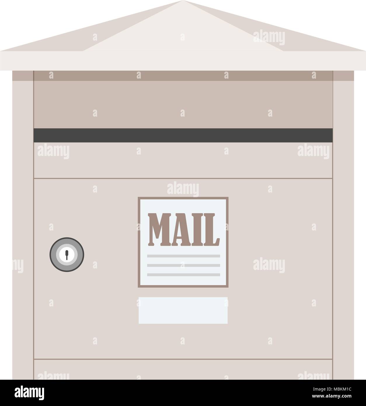Post Box or Mailbox Icon Stock Vector Image & Art - Alamy
