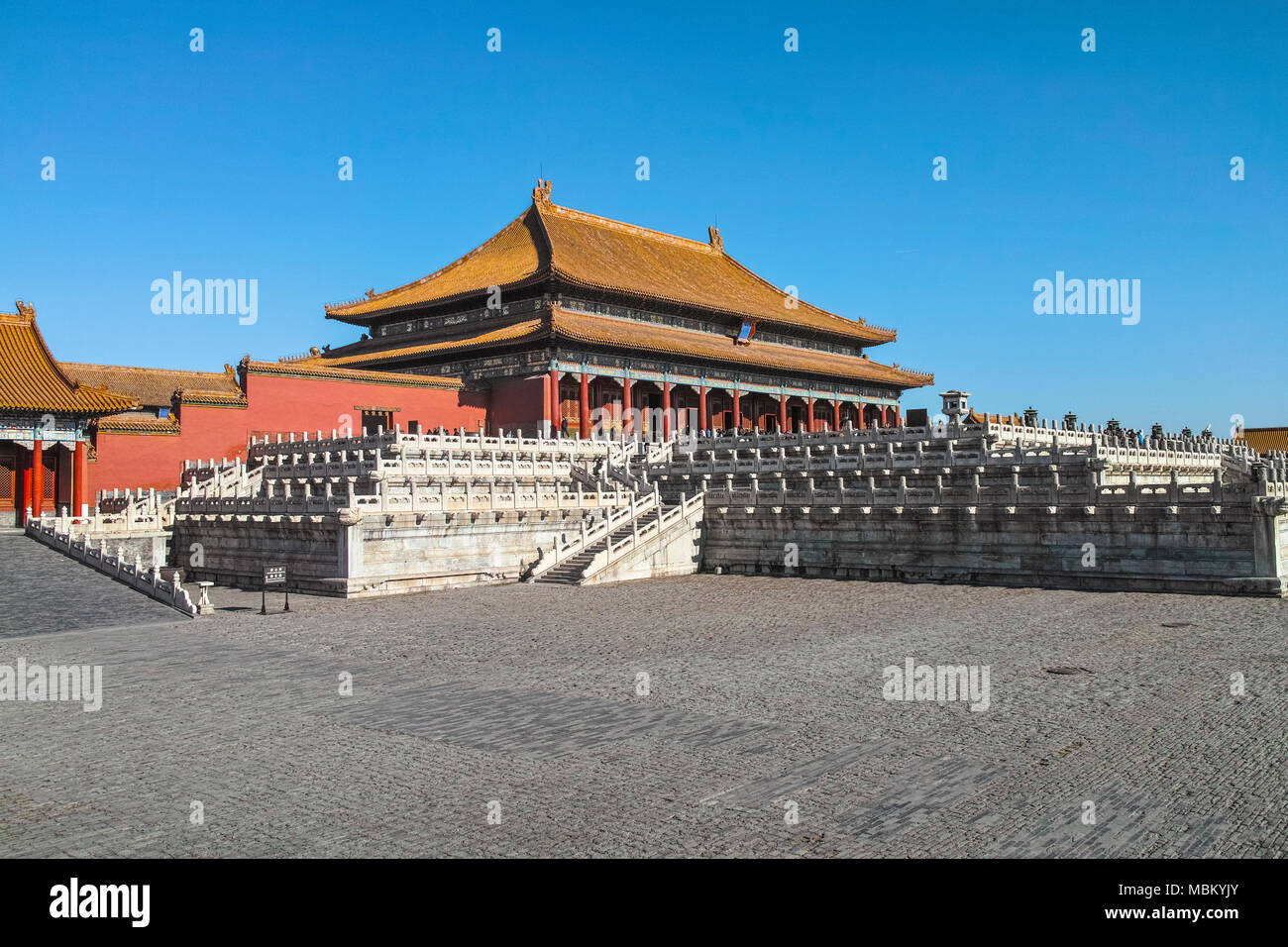Taihe hall and the square, Forbidden City Stock Photo - Alamy