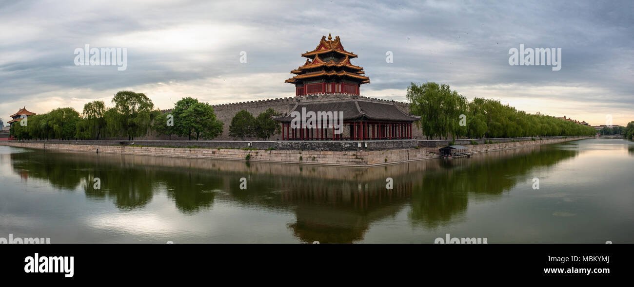 Landscape of Forbidden City and the moat Stock Photo - Alamy