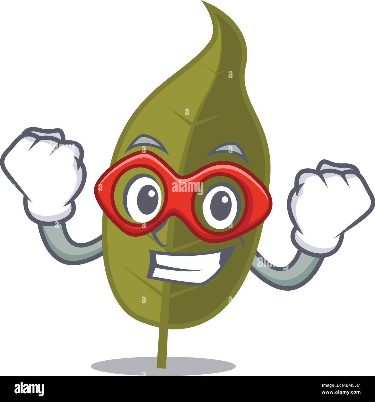 Super hero bay leaf character cartoon Stock Vector Image & Art - Alamy