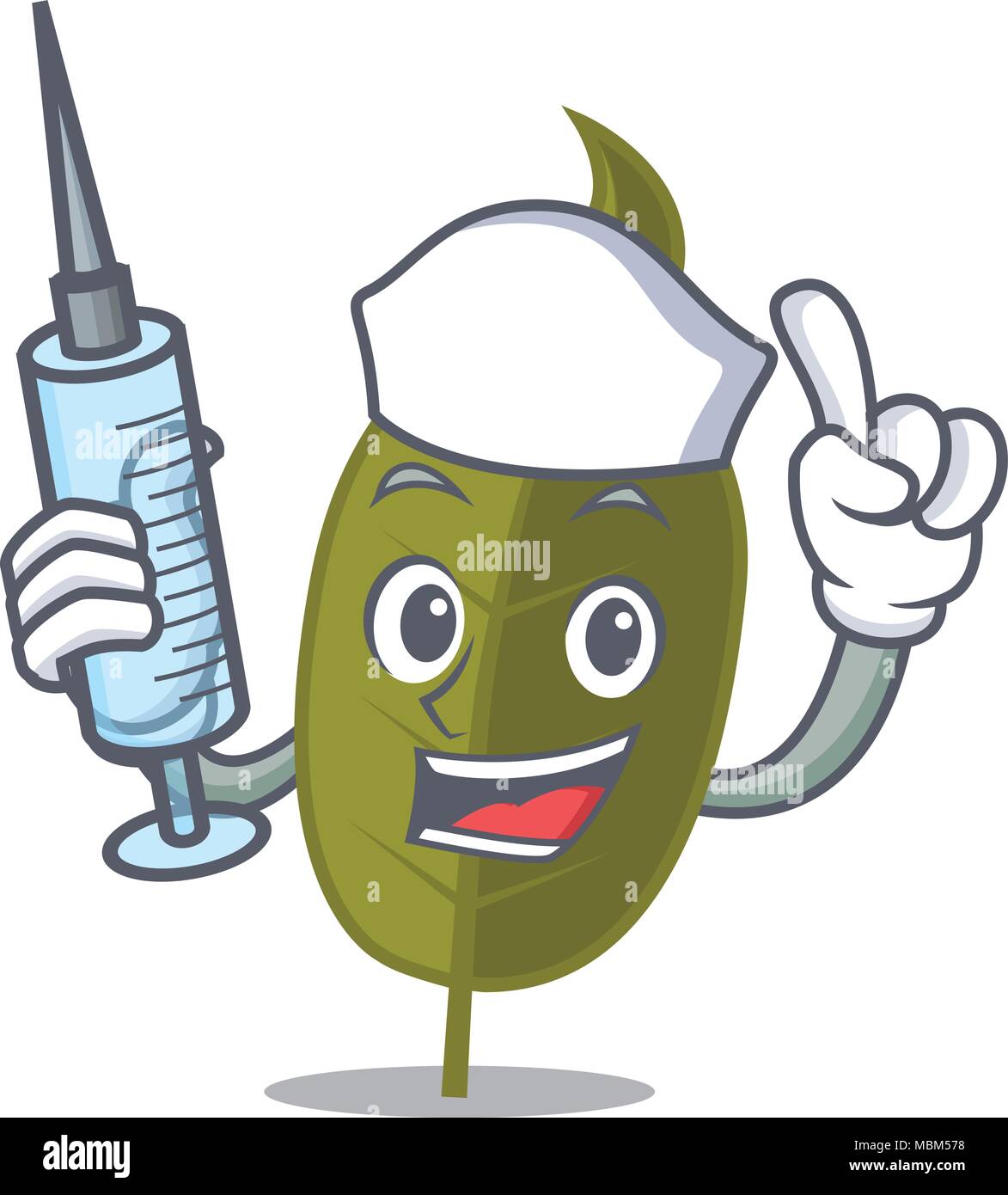 Nurse bay leaf character cartoon Stock Vector Image & Art - Alamy
