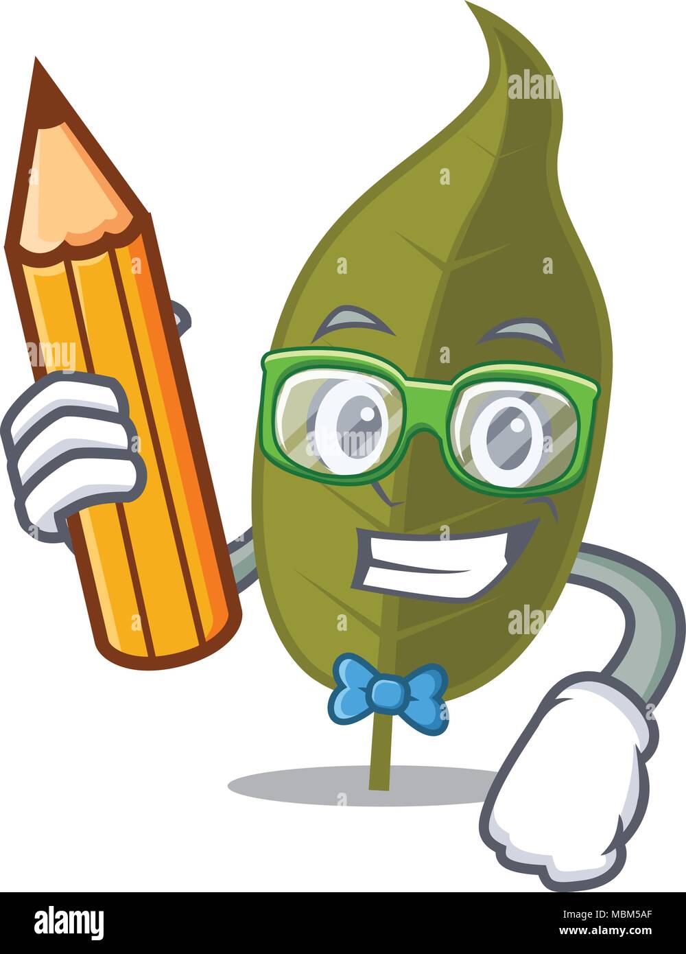 Student bay leaf character cartoon Stock Vector Image & Art - Alamy