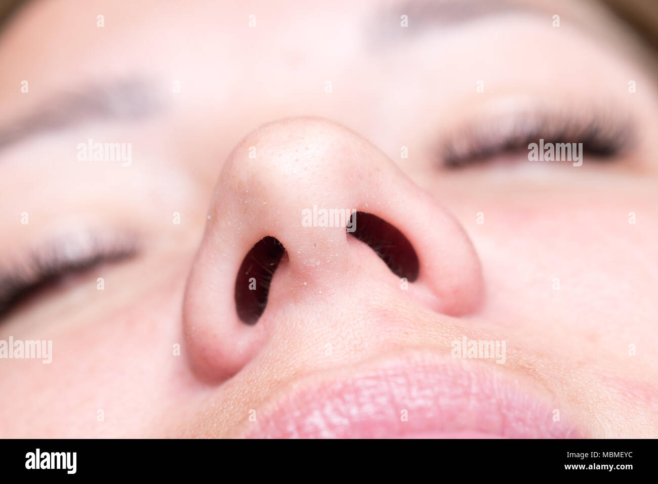 Woman nostril hair hi-res stock photography and images - Alamy