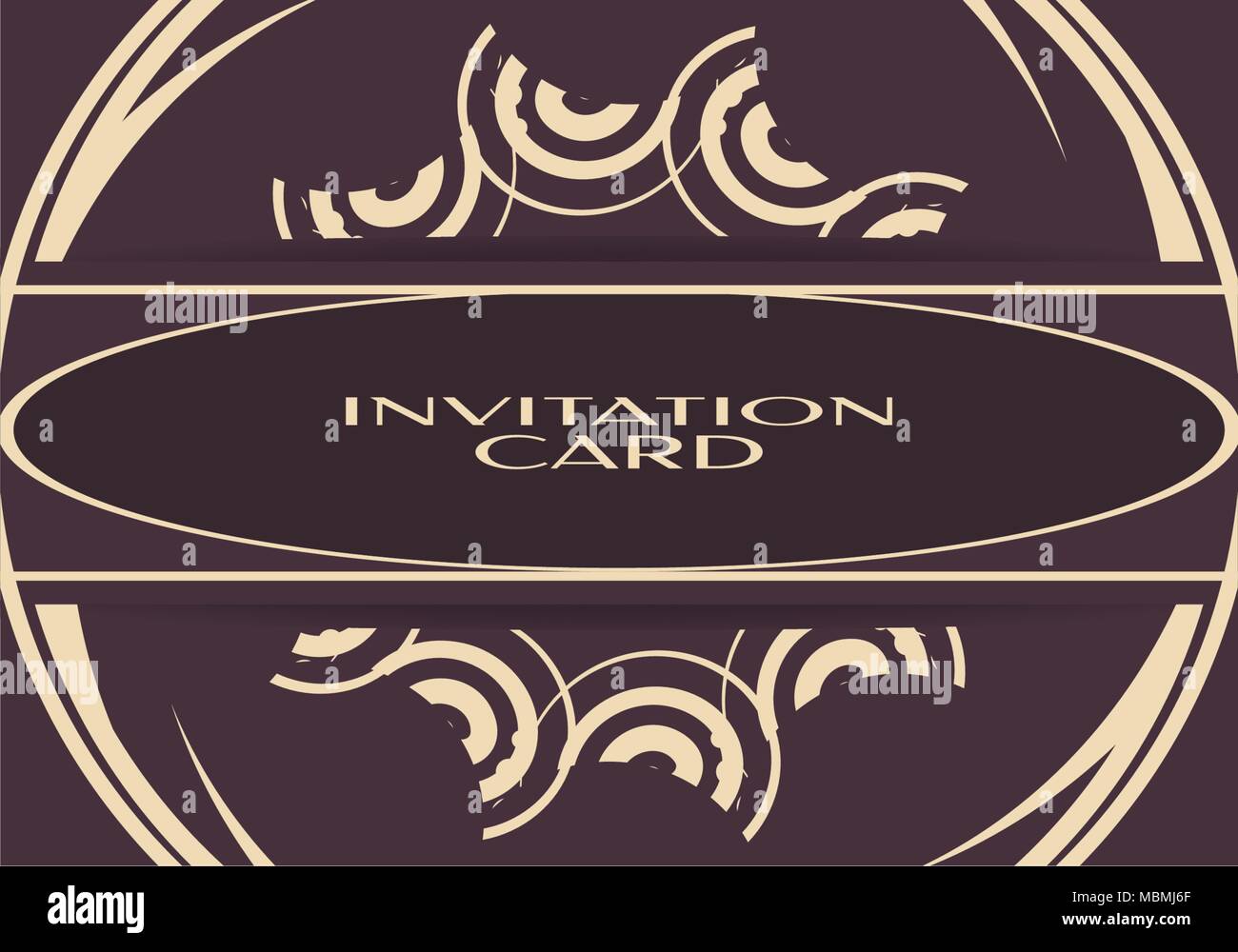 Vintage background of invitation card Stock Vector Image & Art - Alamy