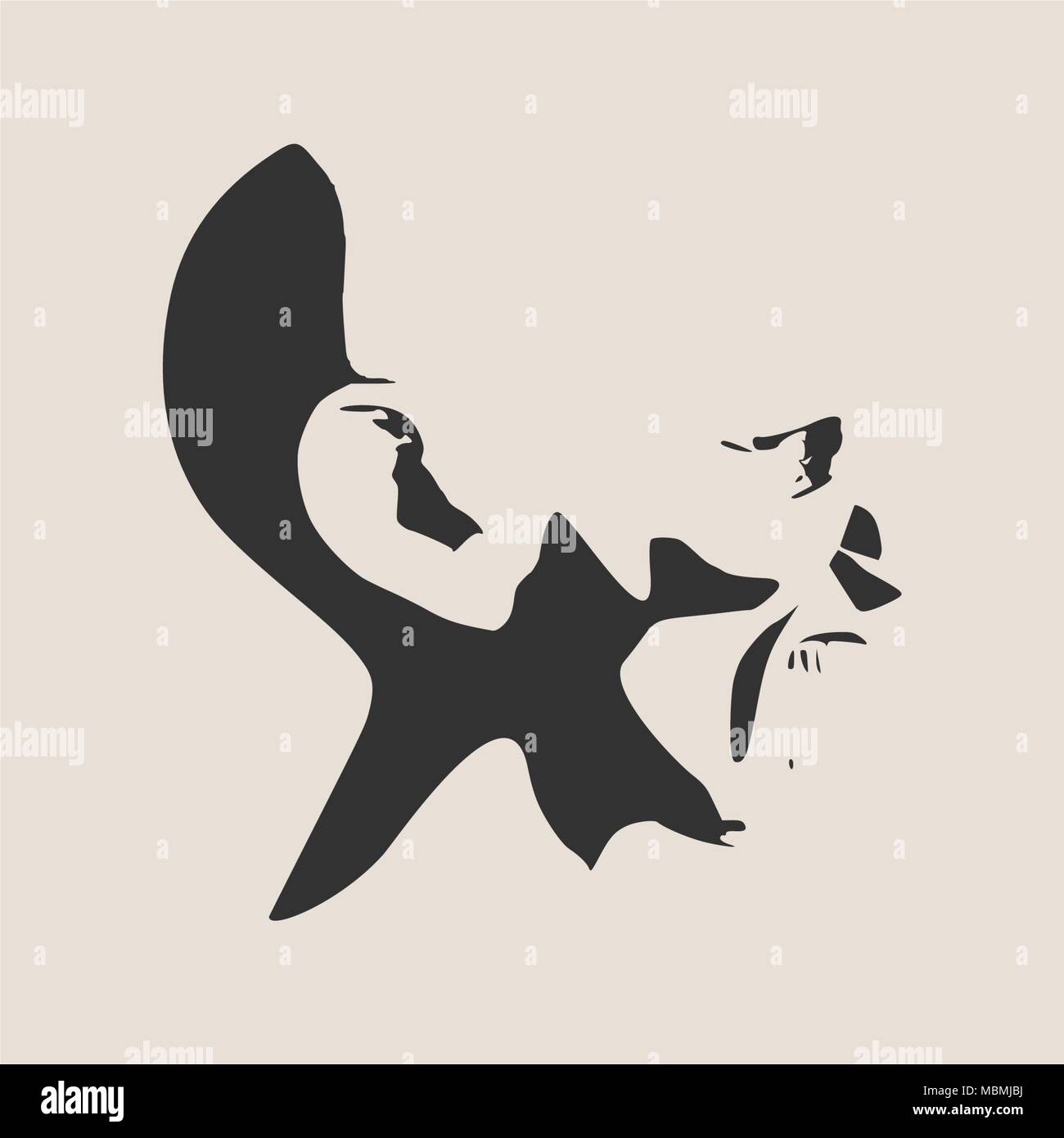 Demon or monster screaming Stock Vector Image & Art - Alamy