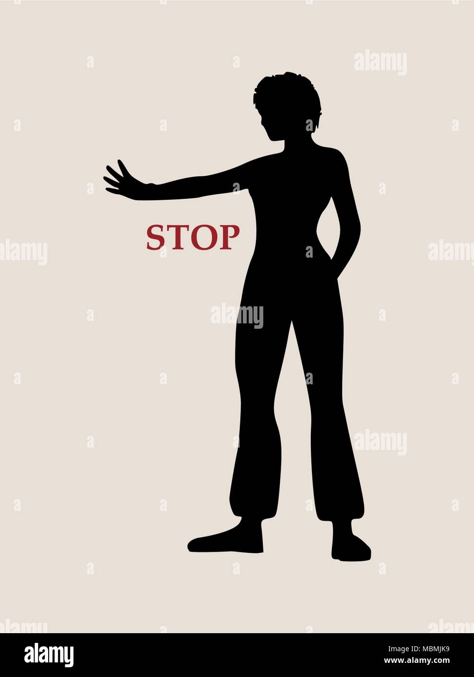 Stop Sign Hand Pose Stock Photos & Stop Sign Hand Pose Stock Images - Alamy