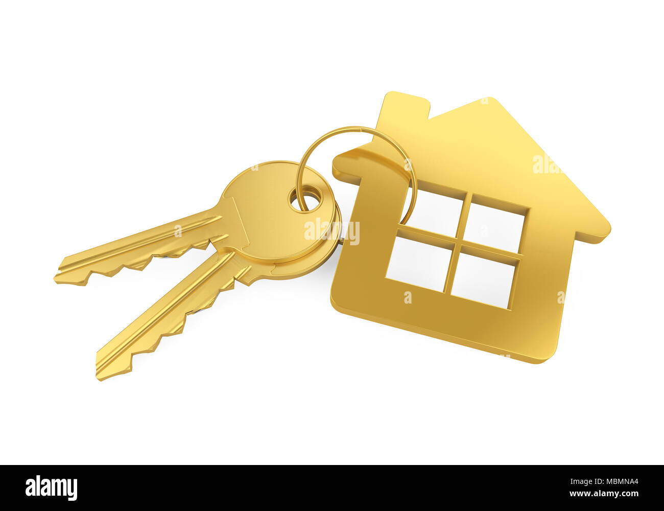 House Key Isolated Stock Photo - Alamy
