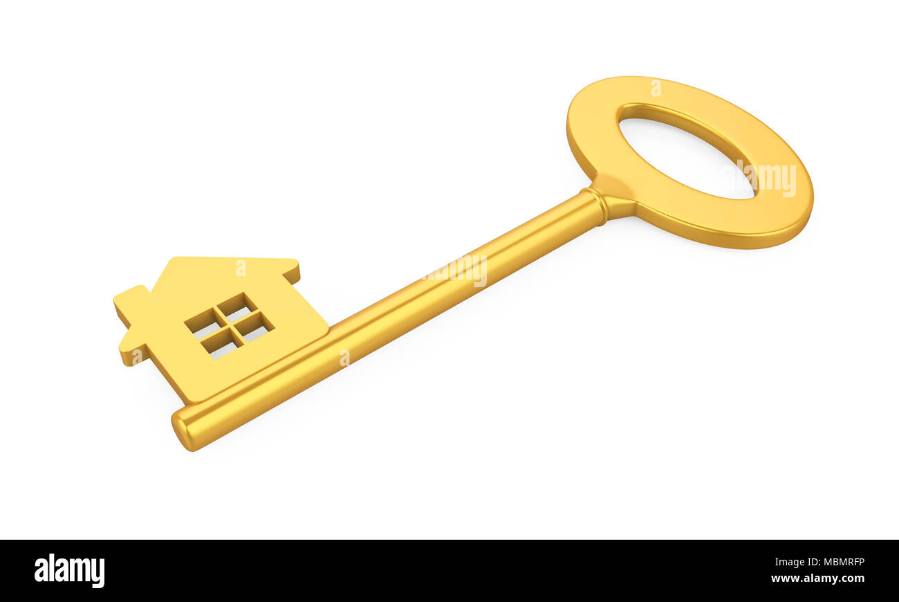 House Key Isolated Stock Photo - Alamy